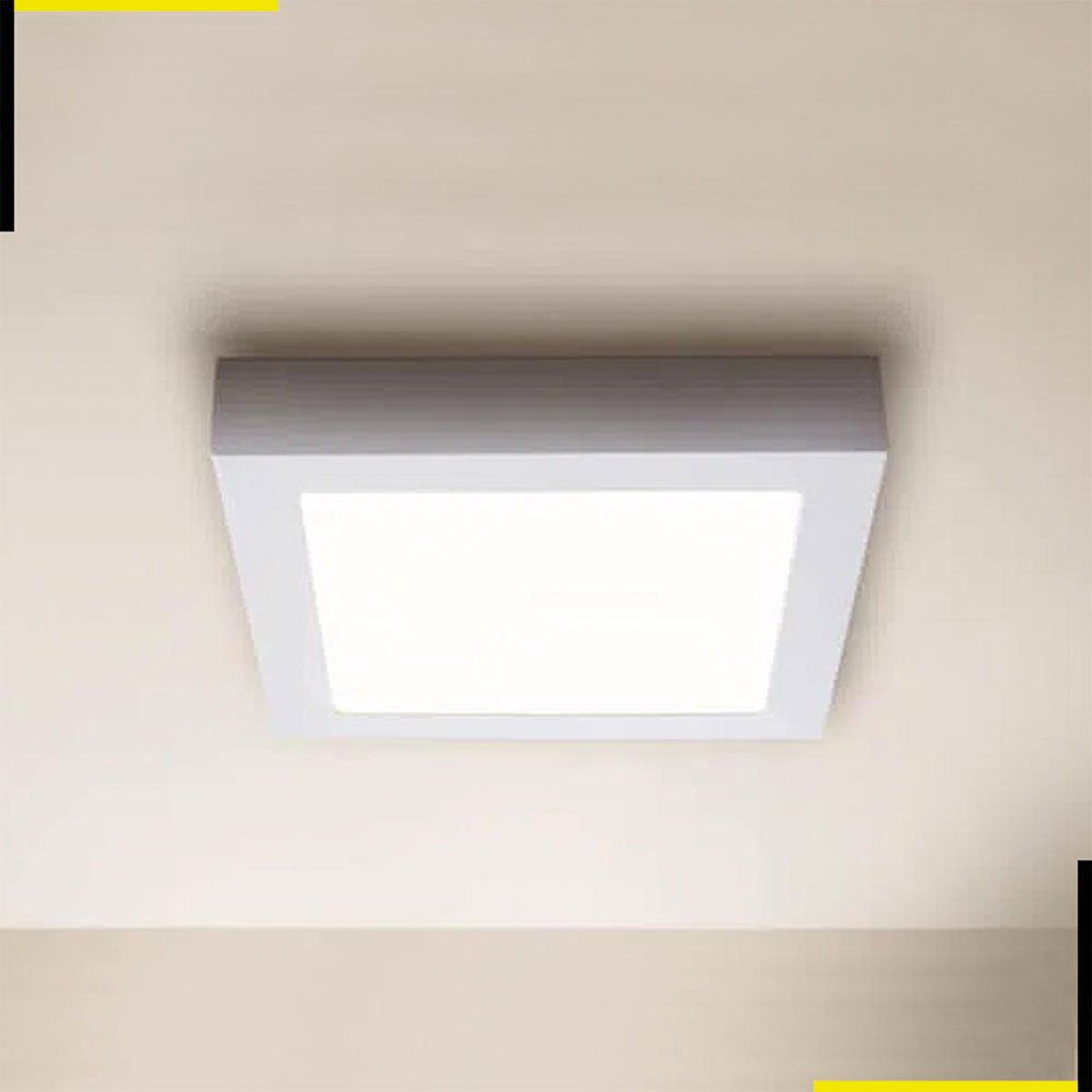 Plafon Painel LED Quadrado Sobrepor 18W 6500K 22cm Bivolt | DEMI 6500K