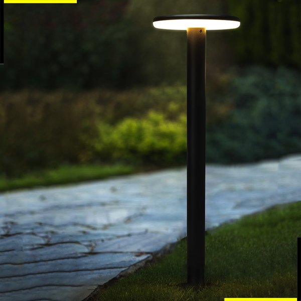 Poste Balizador LED Aura 10W 3000L Luz Amarela 58cm IP65 Bivolt - Opus ...